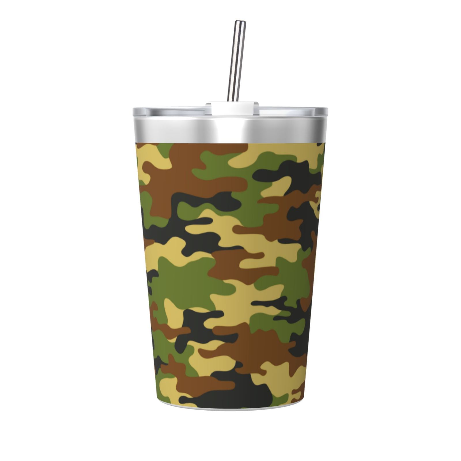 12oz Conical Straw Thermos Cup 4.9×3.2in Thermal Insulation No Smell ...