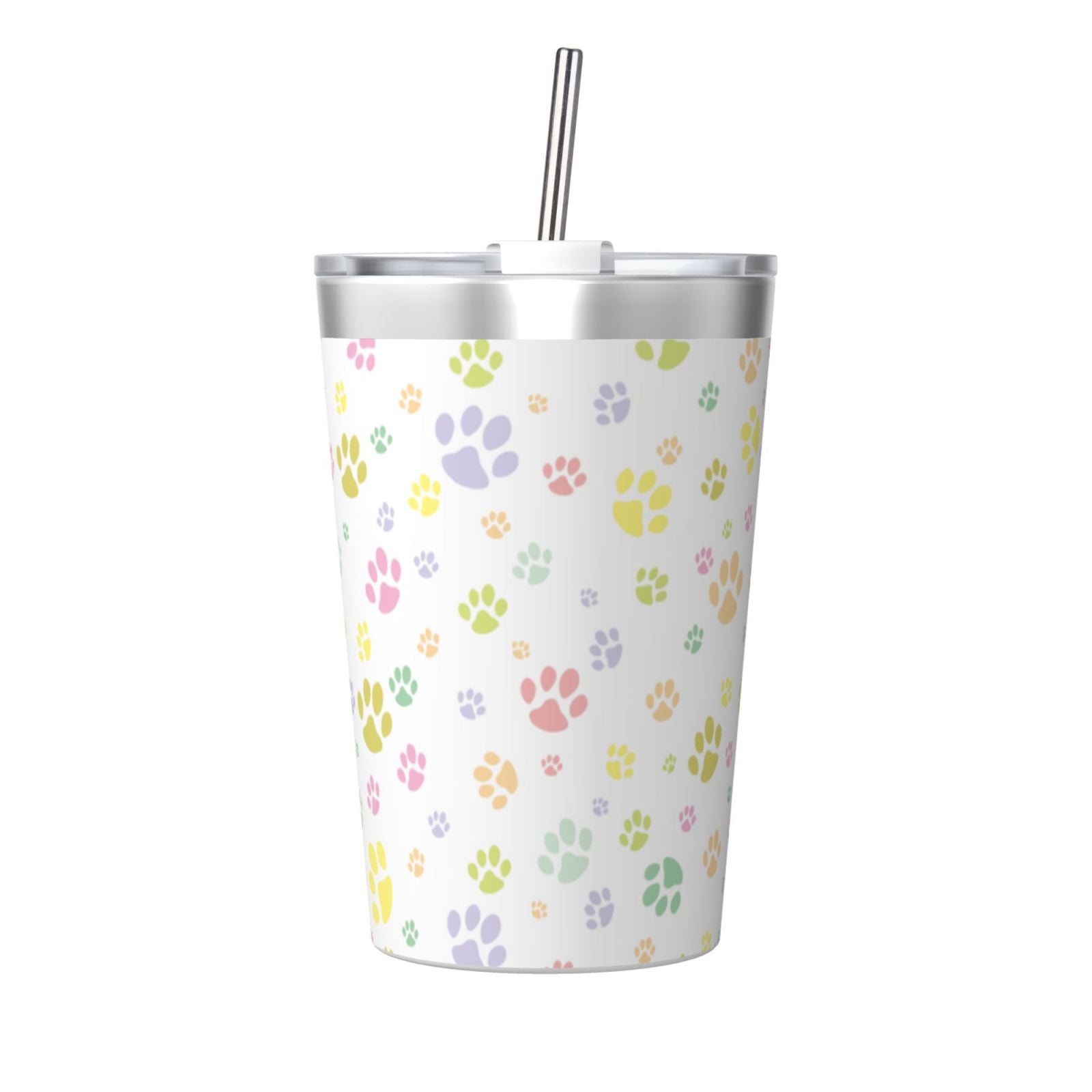 12oz Conical Straw Thermos Cup 4.9×3.2in Thermal Insulation No Smell ...