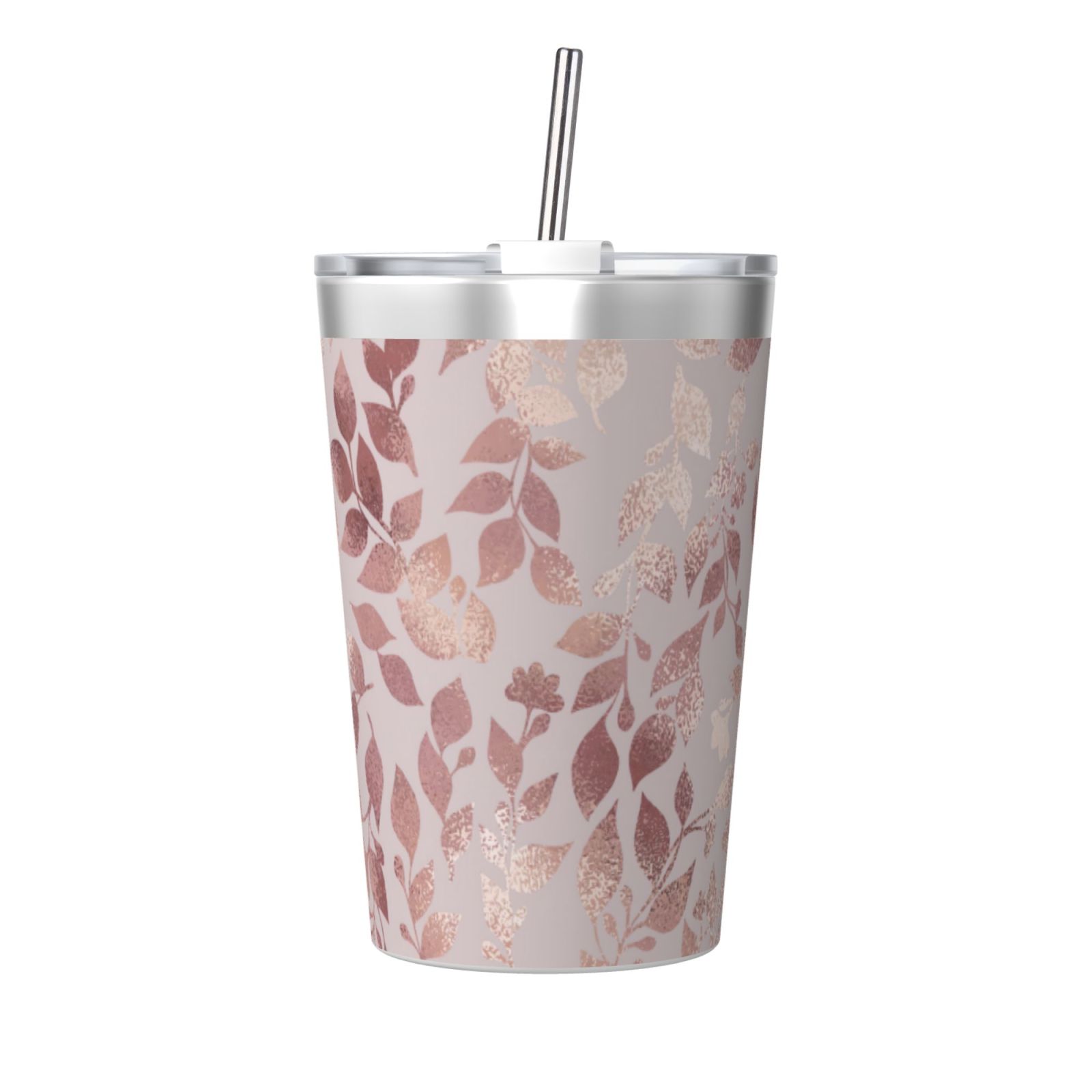 12oz Conical Straw Thermos Cup 4.9×3.2in Thermal Insulation No Smell ...