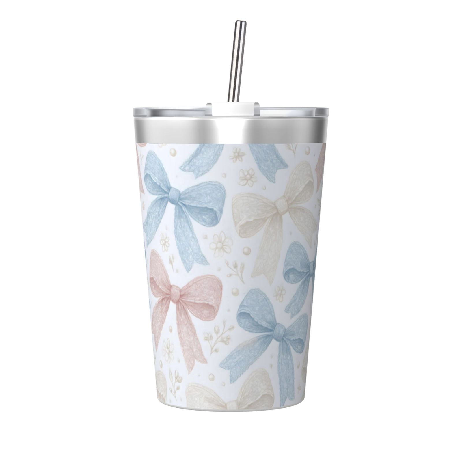 12oz Conical Thermal Insulation Cup 4.9×3.2in With Straw No Odor ...