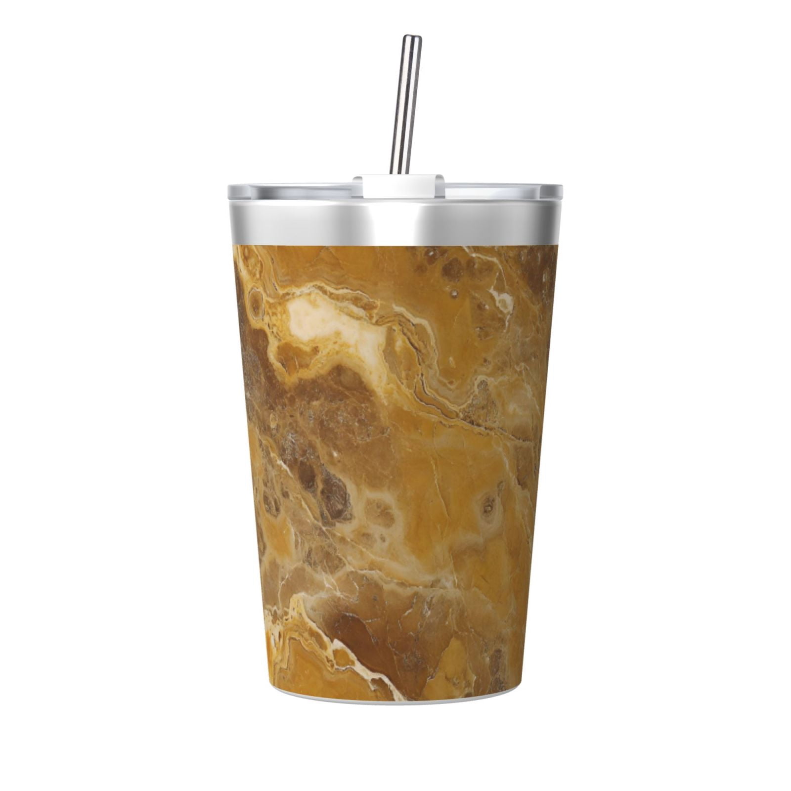 12oz Conical Thermal Insulation Cup 4.9×3.2in With Straw No Odor ...