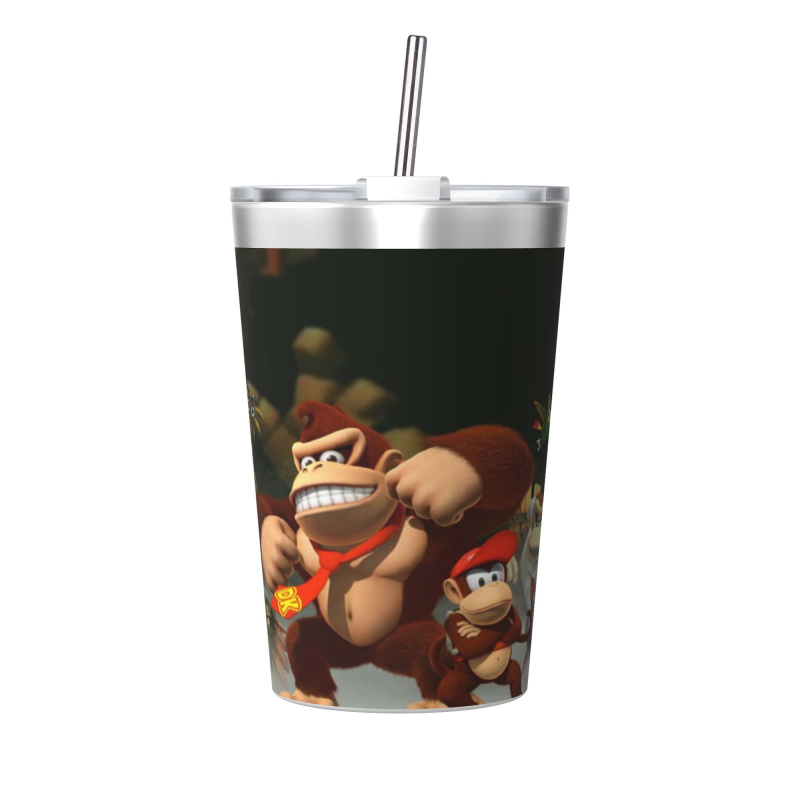 12oz Don-Key Kon Stainless Steel Insulated Tumbler Cups With Conical ...
