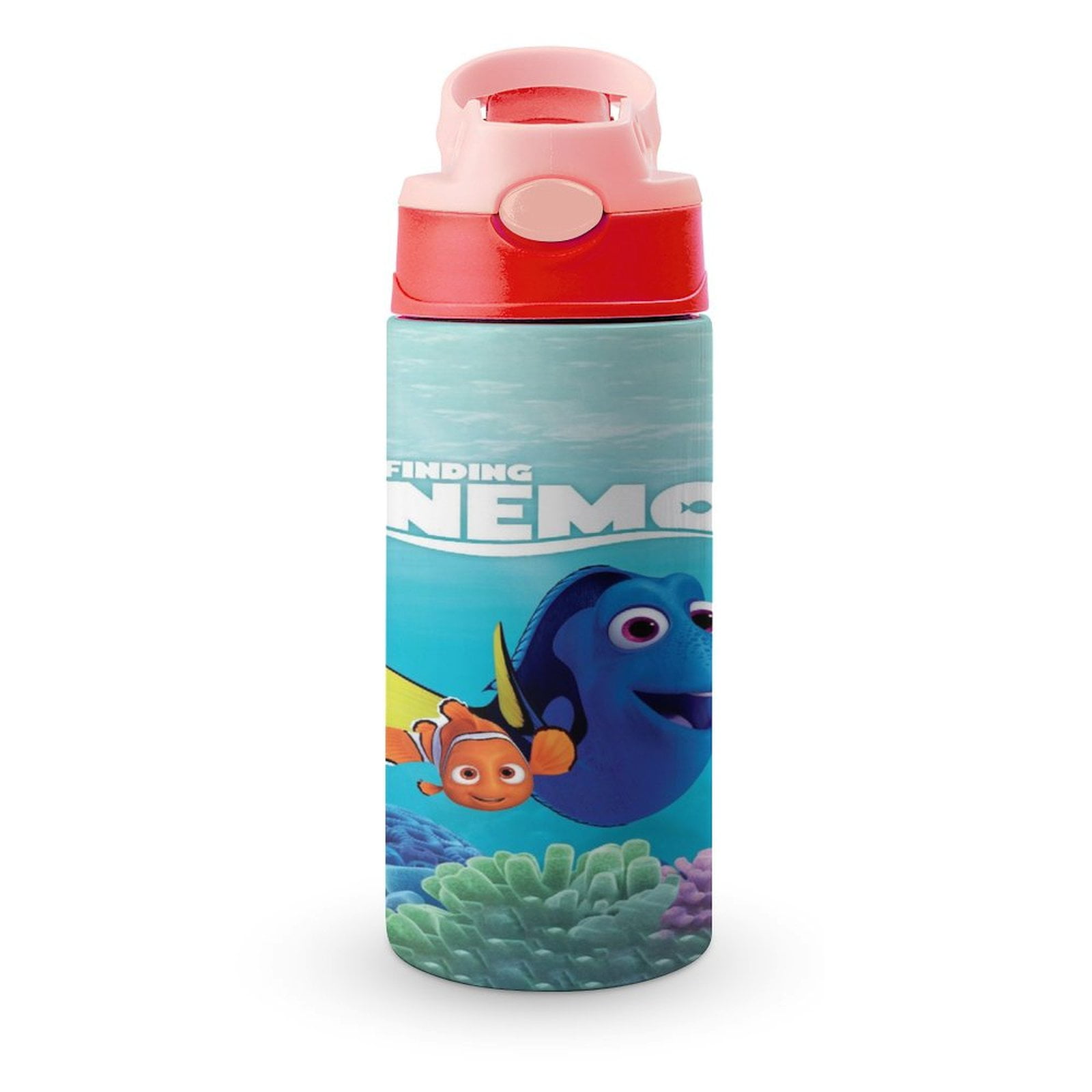 12oz Finding Ne-m Water Bottle with Straw Lid Insulated Cartoon ...