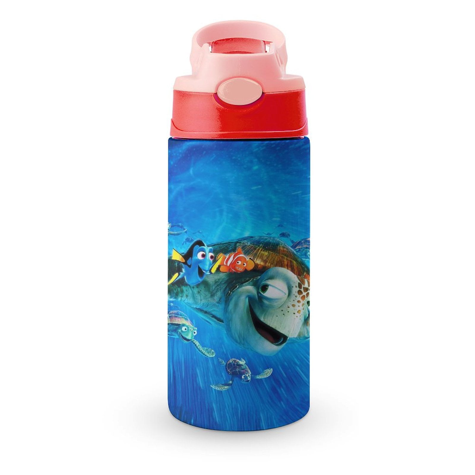 12oz Finding Ne-m Water Bottle with Straw Lid Insulated Cartoon ...