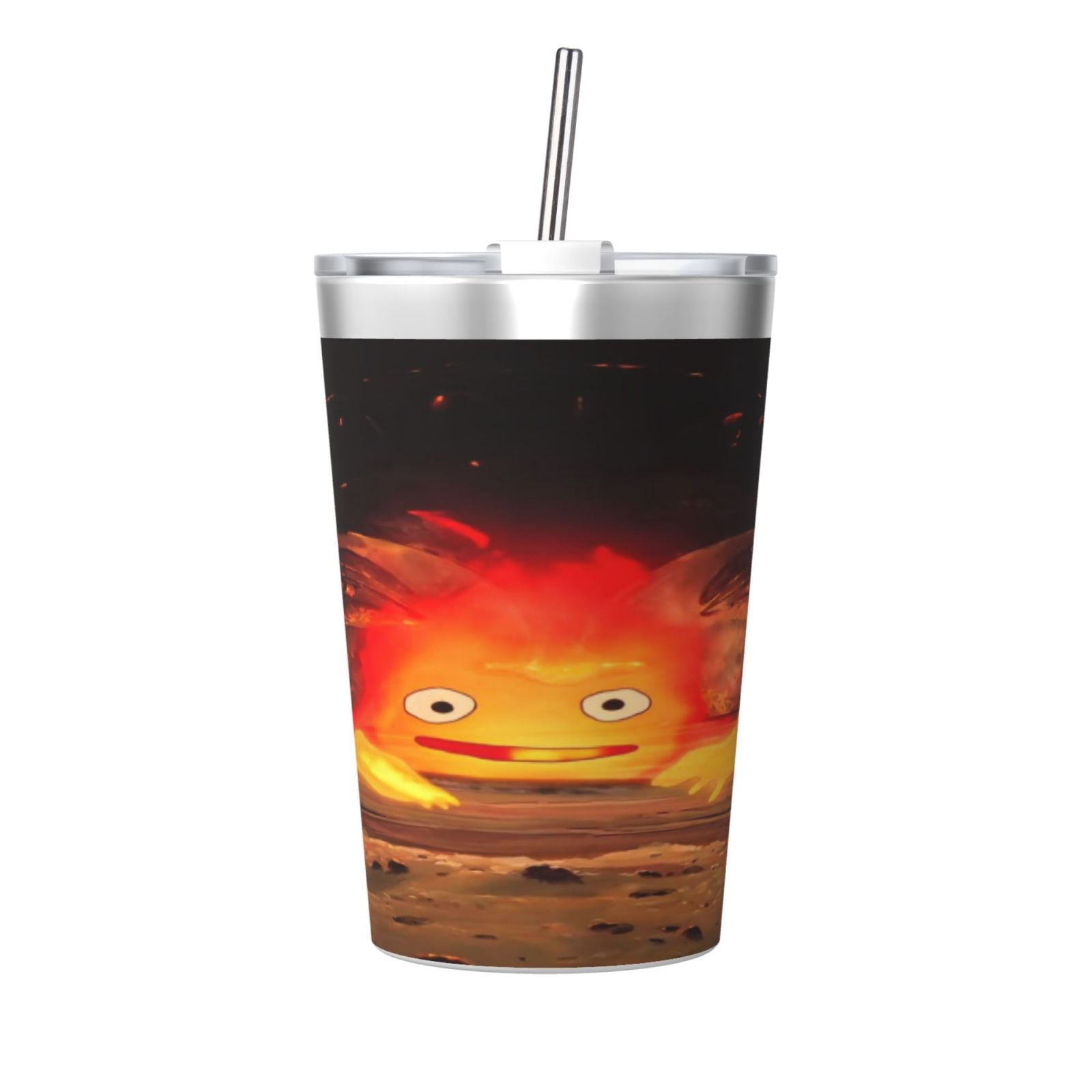 12oz Howls Moving Castl Fire (6) Stainless Steel Insulated Tumbler Cups ...
