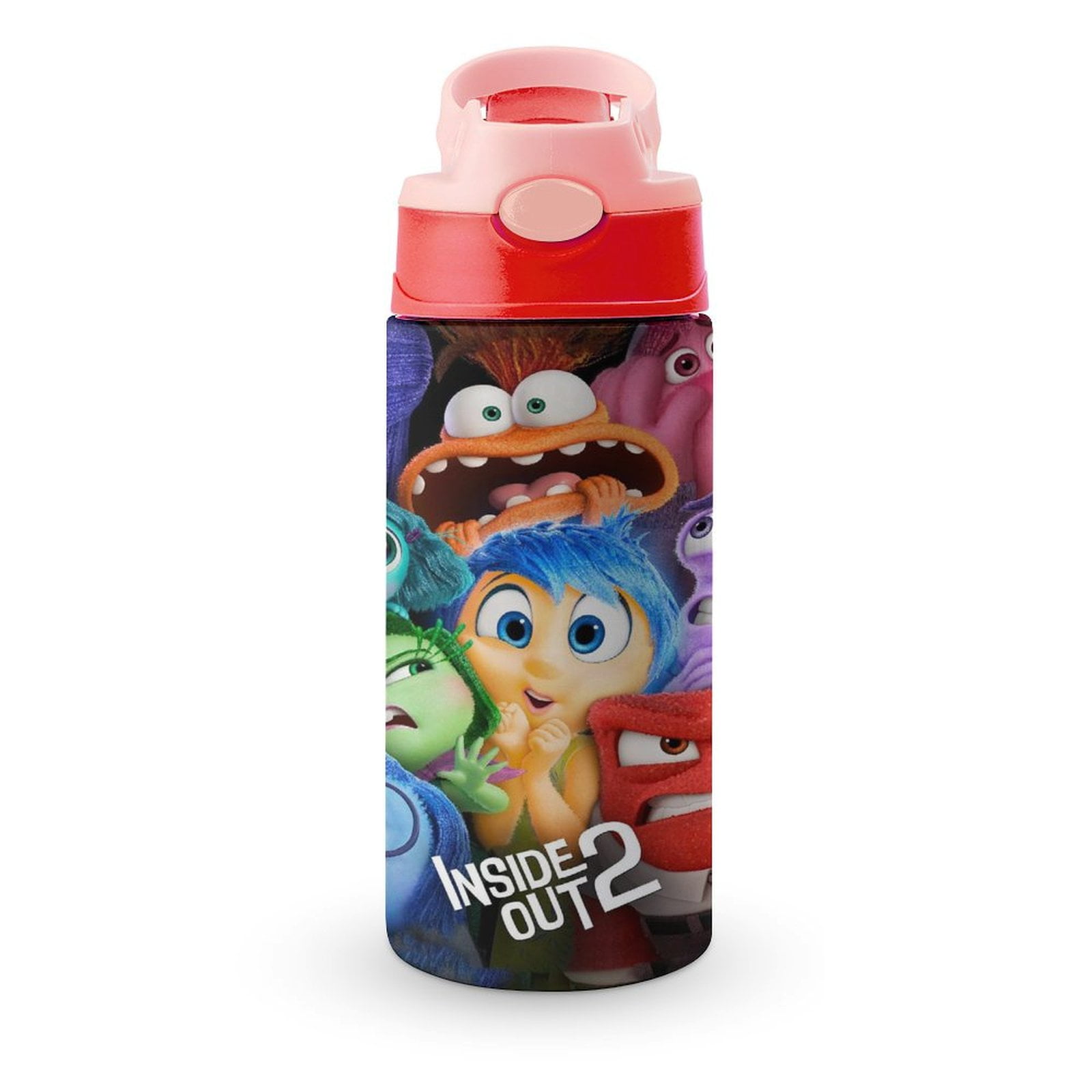 12oz Inside O-u Water Bottle with Straw Lid Insulated Cartoon Stainless ...