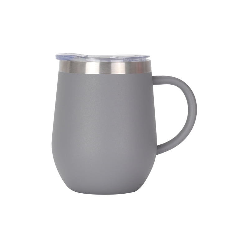 12oz Insulated Coffee Mug with Handle Stainless Steel Insulated Coffee ...
