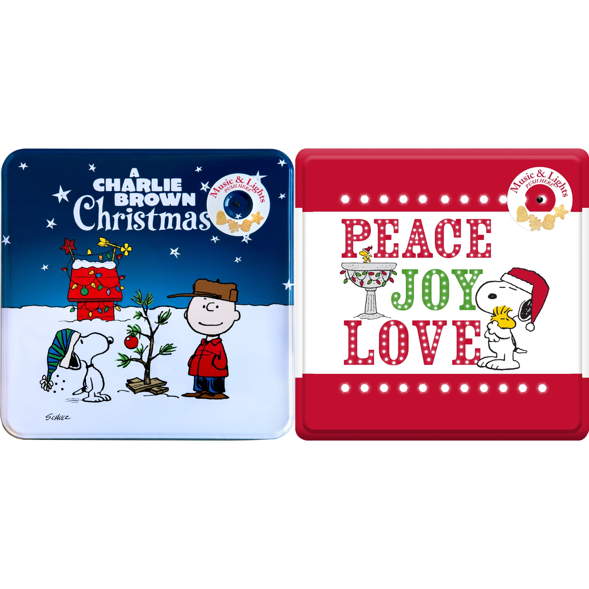 12oz Peanuts Square Musical Tins - Walmart.com