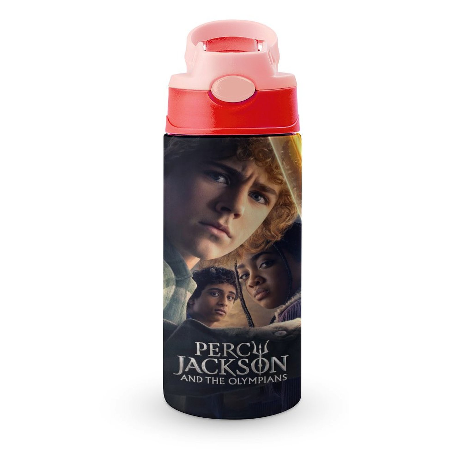 12oz Percy Jack-so Water Bottle with Straw Lid Insulated Cartoon ...