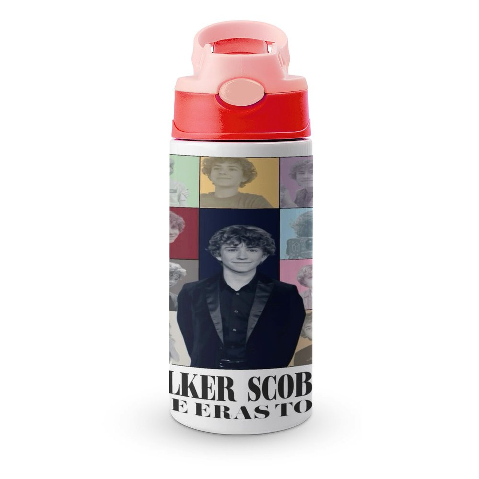 12oz Percy Jack-so Water Bottle with Straw Lid Insulated Cartoon ...