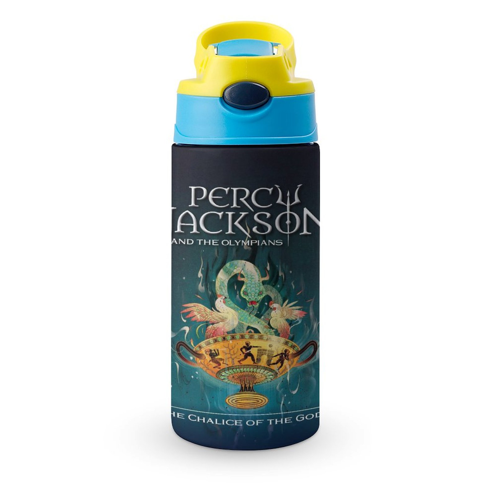 12oz Percy Jack-so Water Bottle with Straw Lid Insulated Cartoon ...