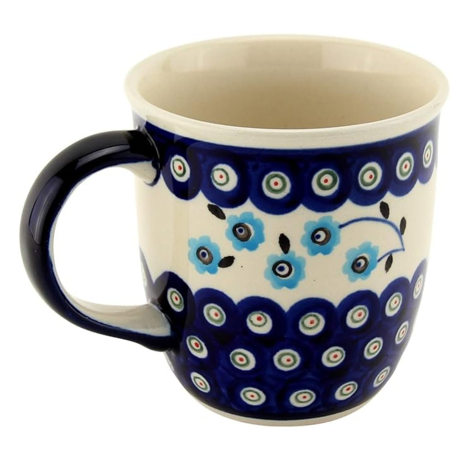 12oz Polish Pottery Coffee Mug - Handmade Boleslawiec Ceramic Mug ...