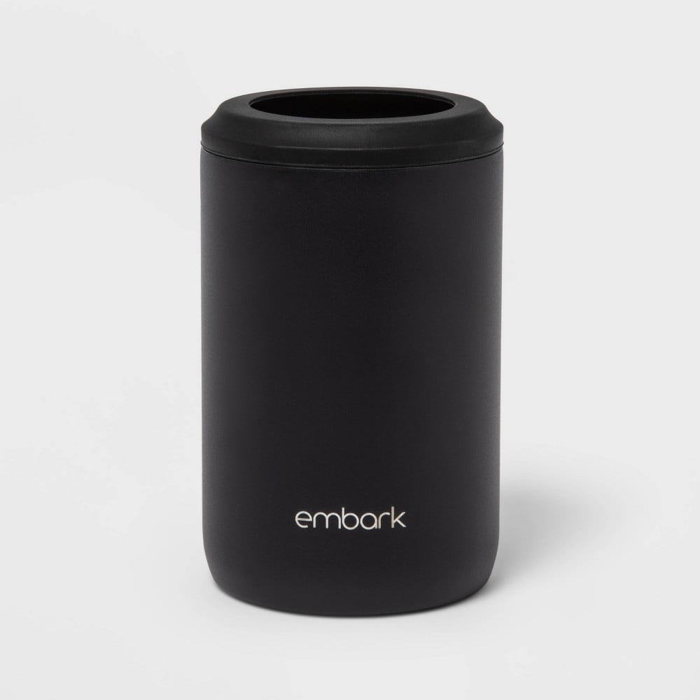 Embark 12 oz Insulated 2-in-1 Can Cooler, Black - Walmart.com