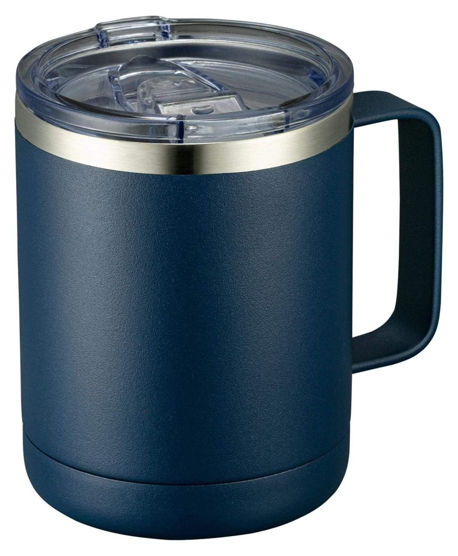 12oz Stainless Steel Travel Mug with Handle & Lid - Insulated Coffee ...