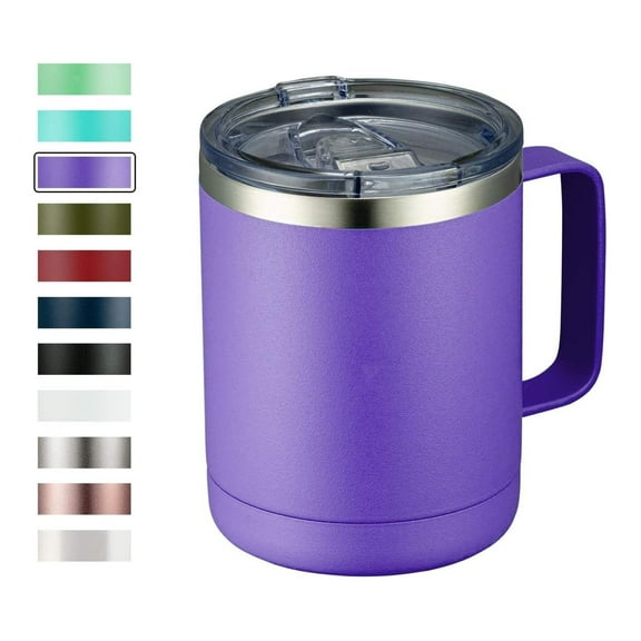 12oz Coffee Mug With Handle 4 Pack Bulk,Stainless Steel Insulated ...