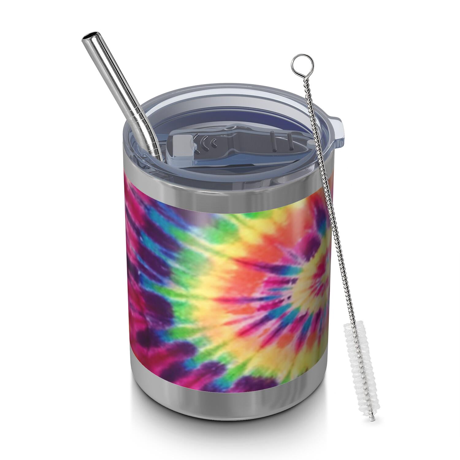 12oz Tumblers Colorful Tie Dye Pattern Vacuum Insulated Stainless Steel ...