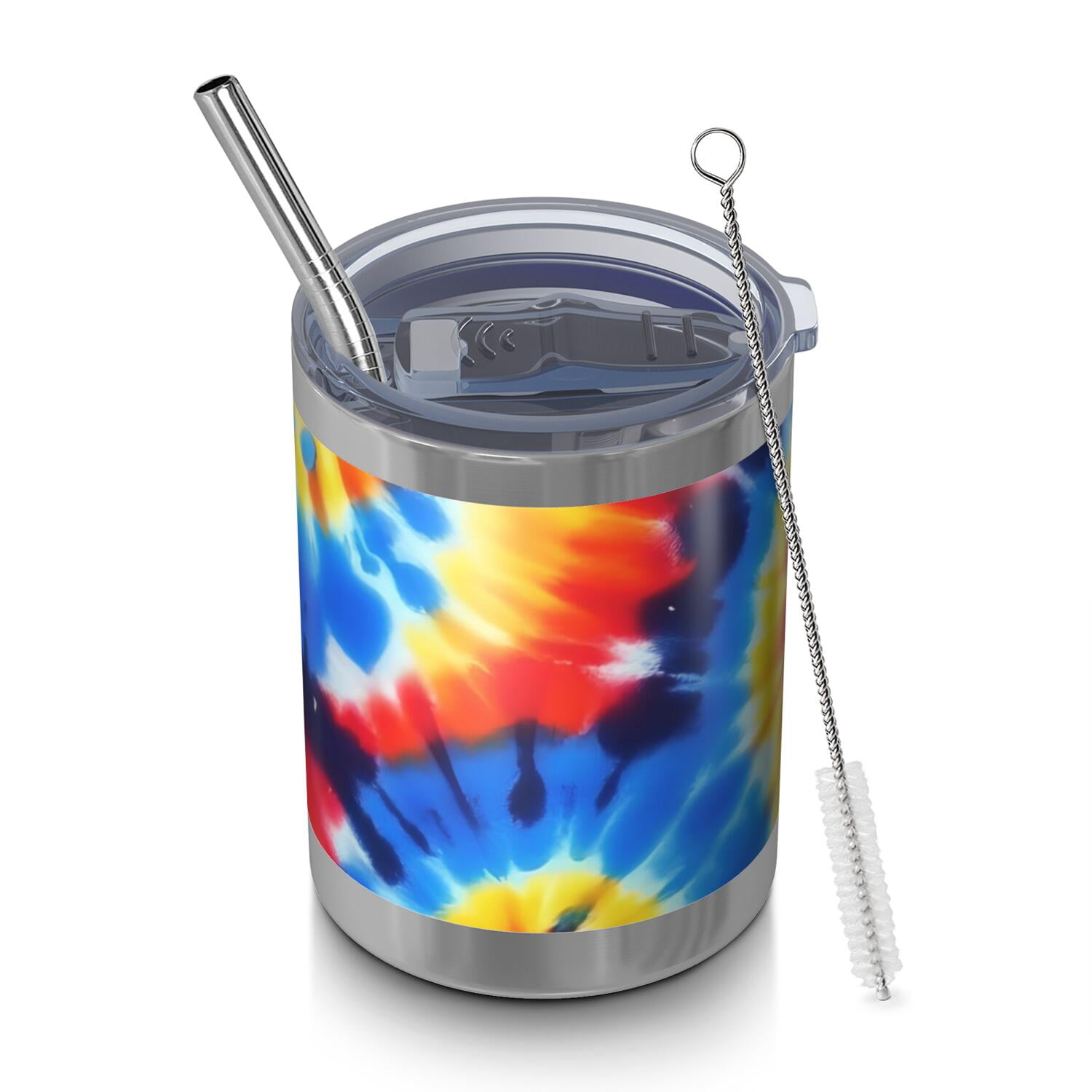12oz Tumblers Colorful Tie Dye Spiral Pattern Vacuum Insulated ...