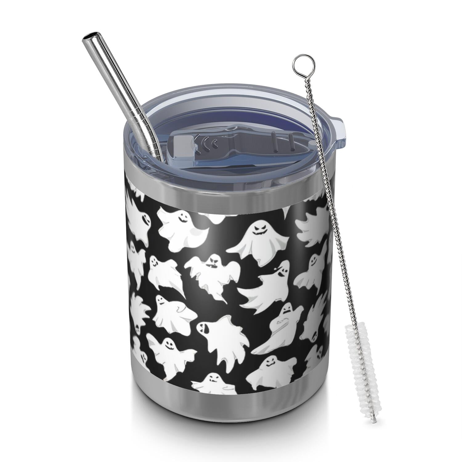 12oz Tumblers Halloween Ghost Army Pattern Vacuum Insulated Stainless ...