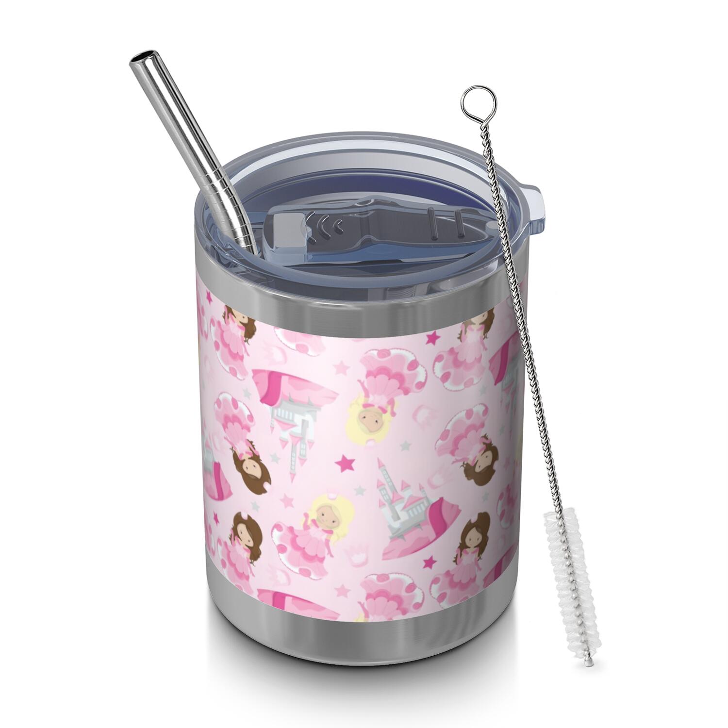 12oz Tumblers Princess Castle Pattern Vacuum Insulated Stainless Steel ...