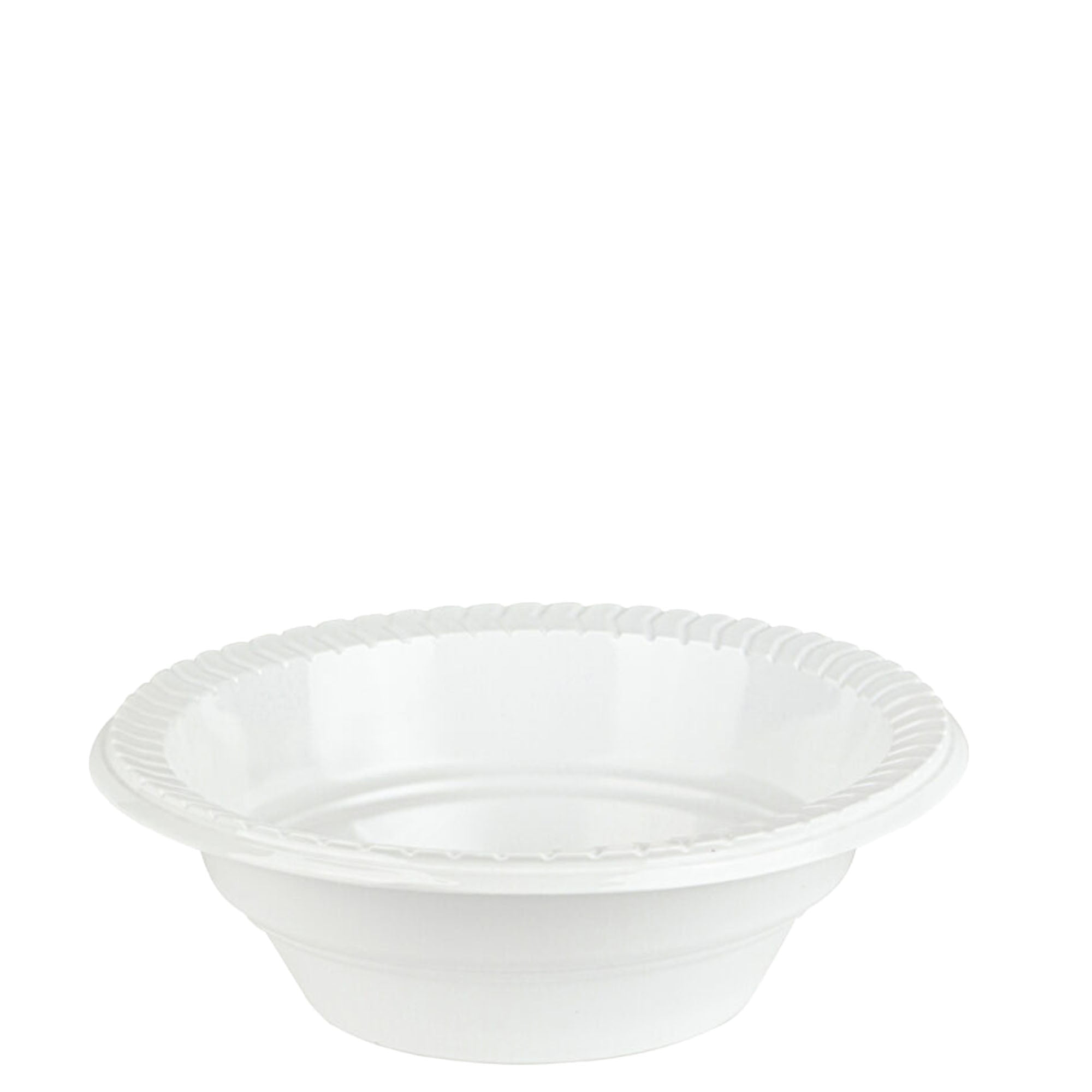 12oz White Round Plastic Bowl - Elegant Disposable Serving Bowl for ...