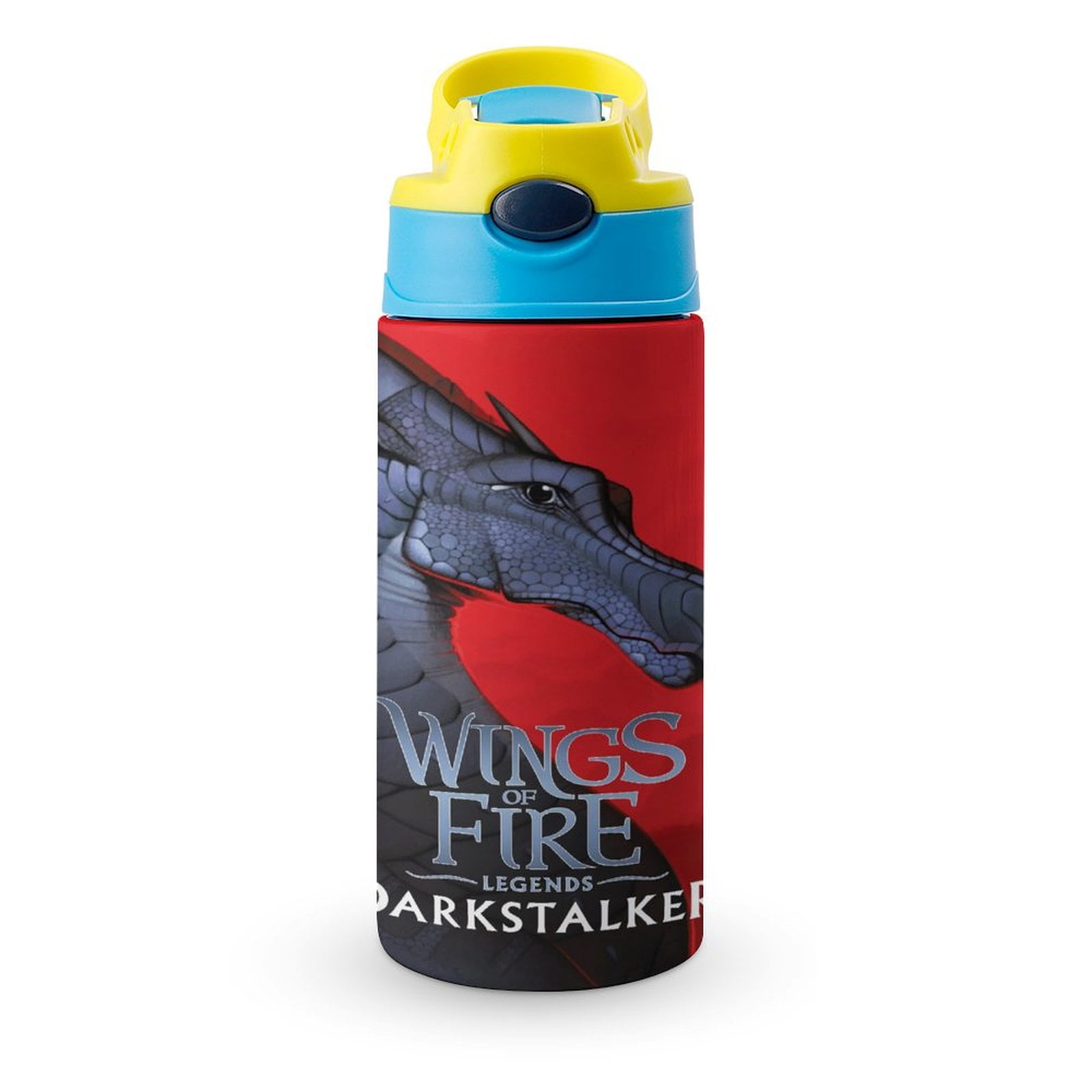 12oz Wings Dragon Fire Water Bottle with Straw Lid Insulated Cartoon ...
