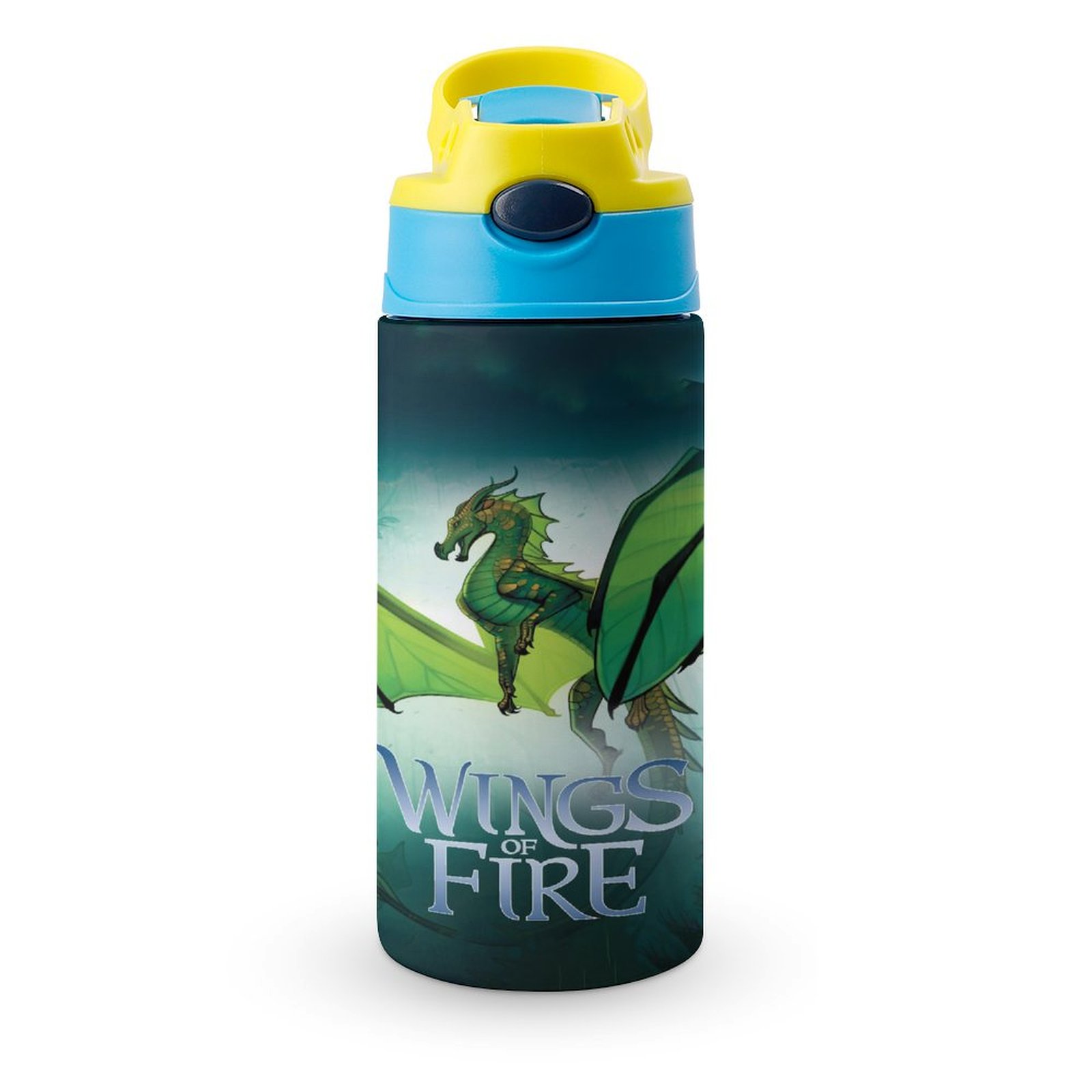 12oz Wings Dragon Fire Water Bottle with Straw Lid Insulated Cartoon ...