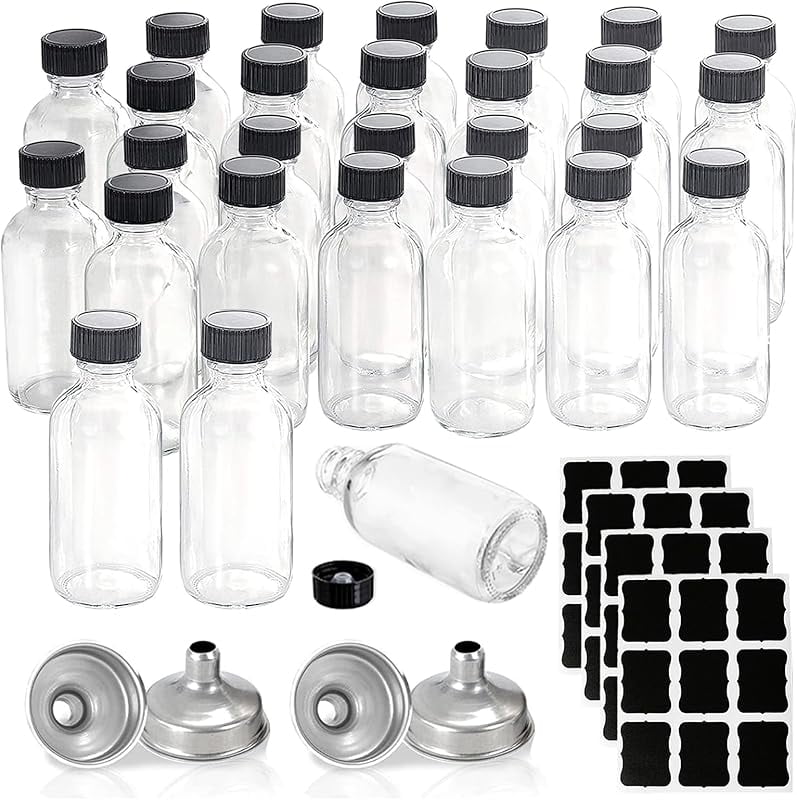 12pack 2oz Glass Bottles with Caps 60ml Wellness Shot Container,Sample ...