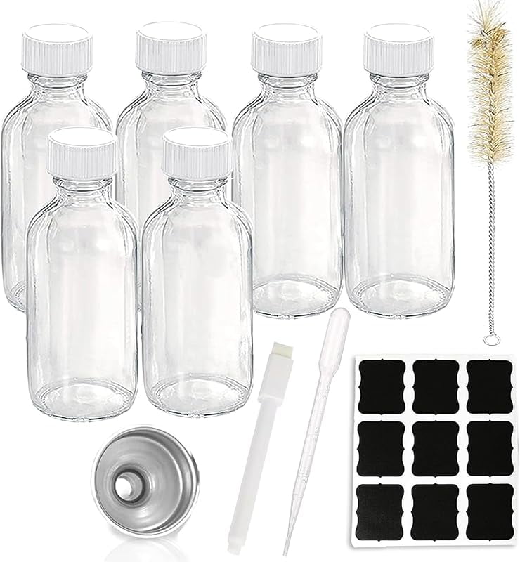 12pack 2oz Glass Bottles with Caps 60ml Wellness Shot Container,Sample ...