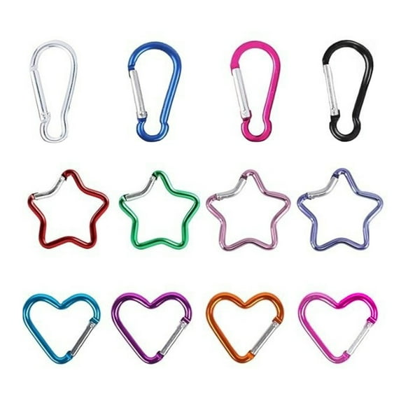 12pack Carabiner Keyring Carabiners Buckles Caribiner Holder Keychains ...