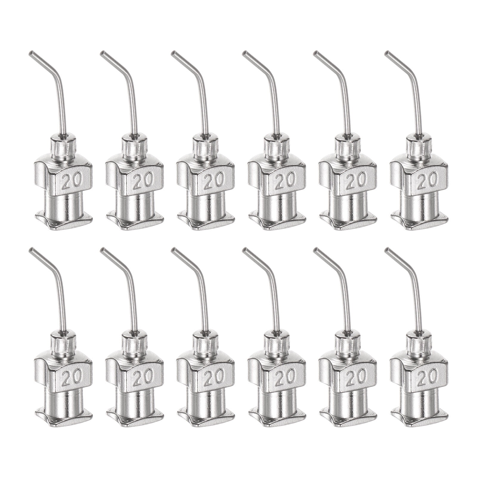 12pack Dispensing Needles, 20G 1/2" Stainless Steel Blunt Tip Bent ...