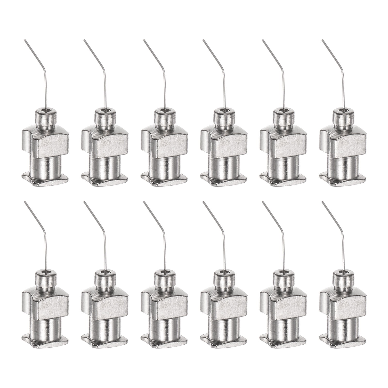 12pack Dispensing Needles, 28G 1/2" Stainless Steel Blunt Tip Bent ...