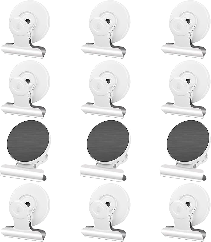 12pack Fridge Magnets Refrigerator Magnets Magnetic Clips Heavy Duty ...