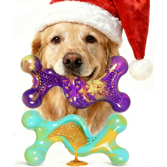 12pack Squeaky Dog Toys Spiky Dog Balls Cleans Teeth and Promotes ...