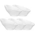 12pack White Plastic Bowl Disposable,20oz Plastic Party Bowls,Snack ...