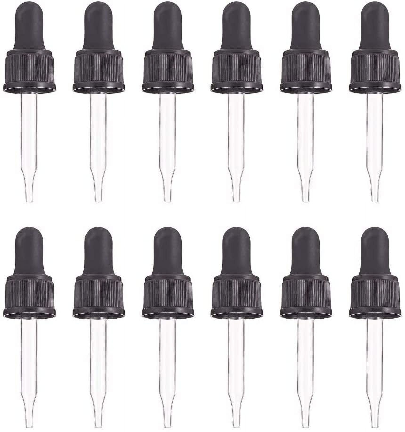 12pc 12pcs Glass Eye Droppers for Essential Oil 15ml (1/2 Ounce ...