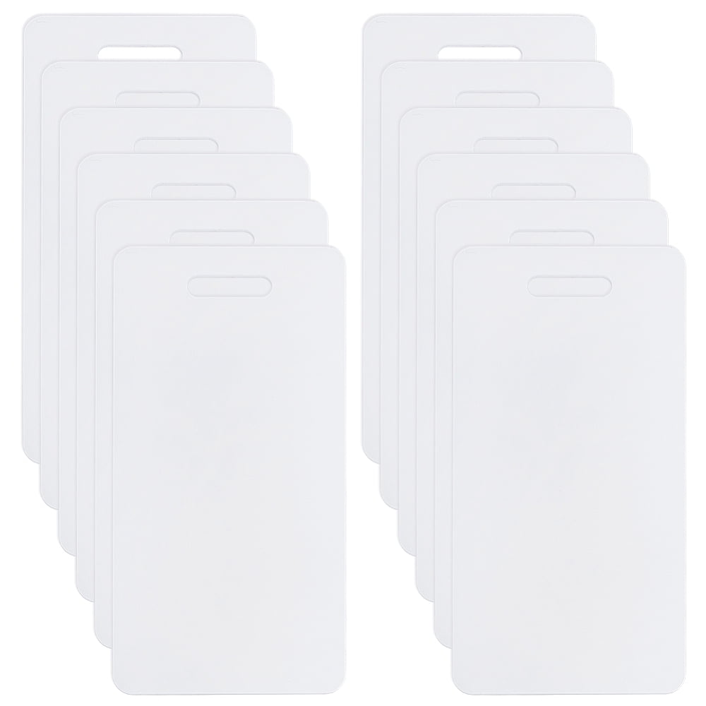 12pc 12pcs White Acrylic Badge Buddy 4.49x2.2 Inch DIY Badge Buddy ...