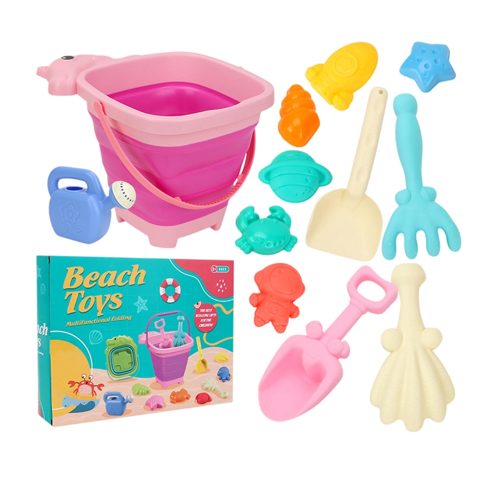 12pc Beach To-ys Sand To-ys Set Includes Sand Bucket Shovel and Sand ...