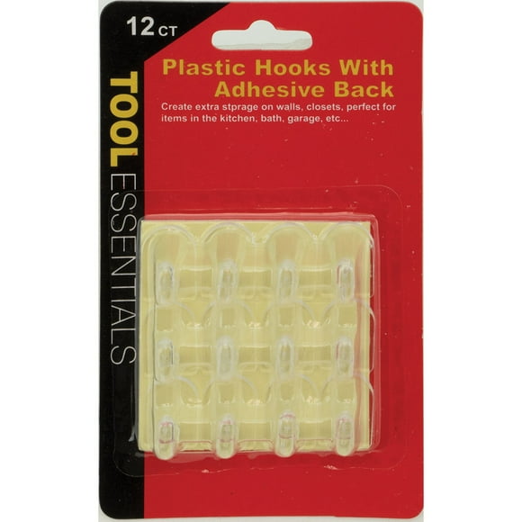 Adhesive Plastic Hooks