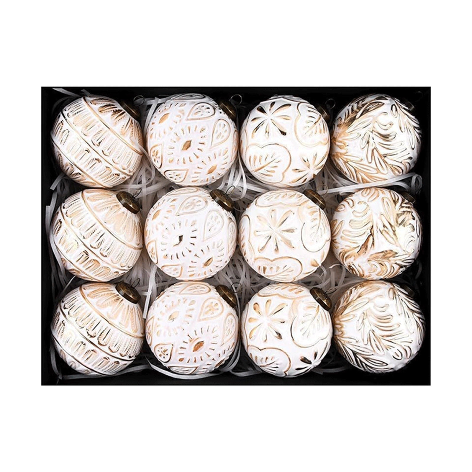 12pc Colorful Christmas Ball Ornaments Set – Hanging Christmas Tree ...