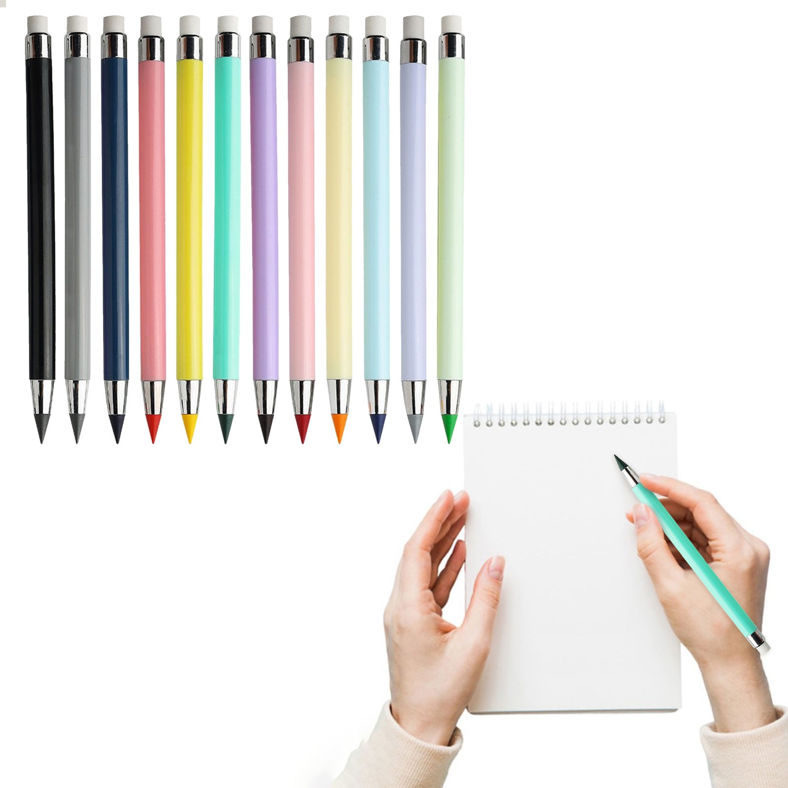 12pc Everlasting Pencil Colours Inkless Pencils Forever Colored Pencil ...