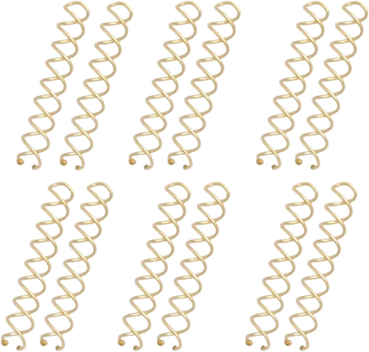 12pc Hair Twist Spiral Pins Women Twist Spin Hair Pins* 75mmSpiral Hair ...