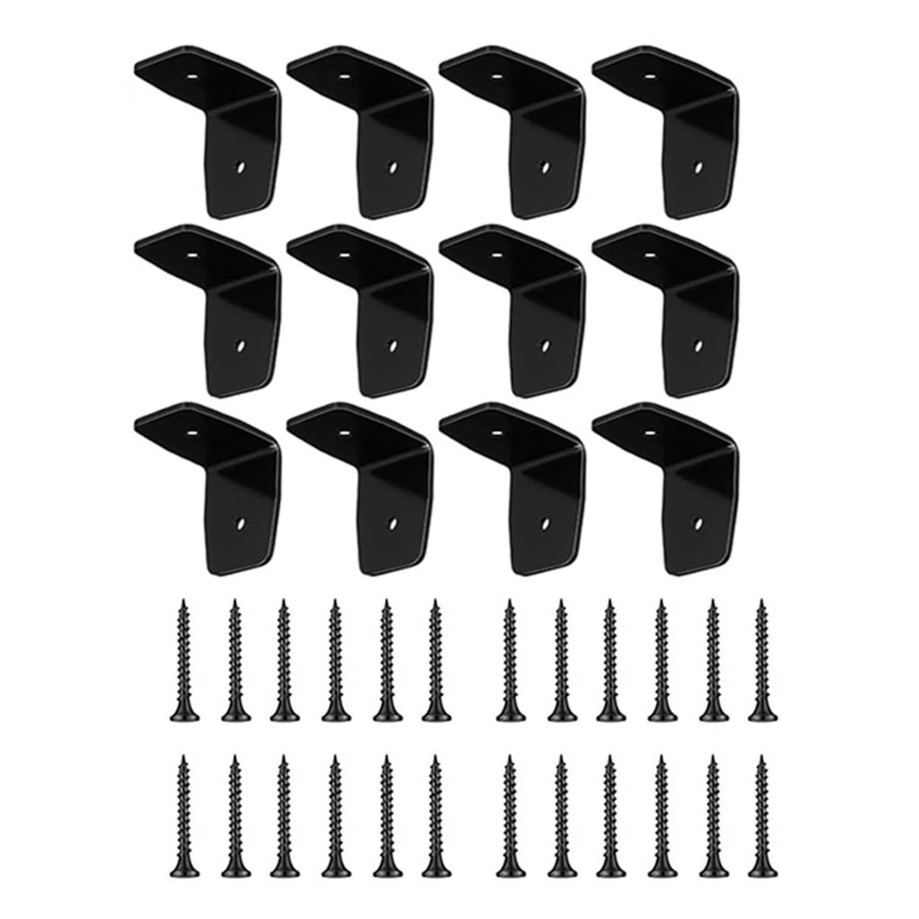 12pc Metal Rafter Clamps For Outdoor Structures Black Hardware With ...