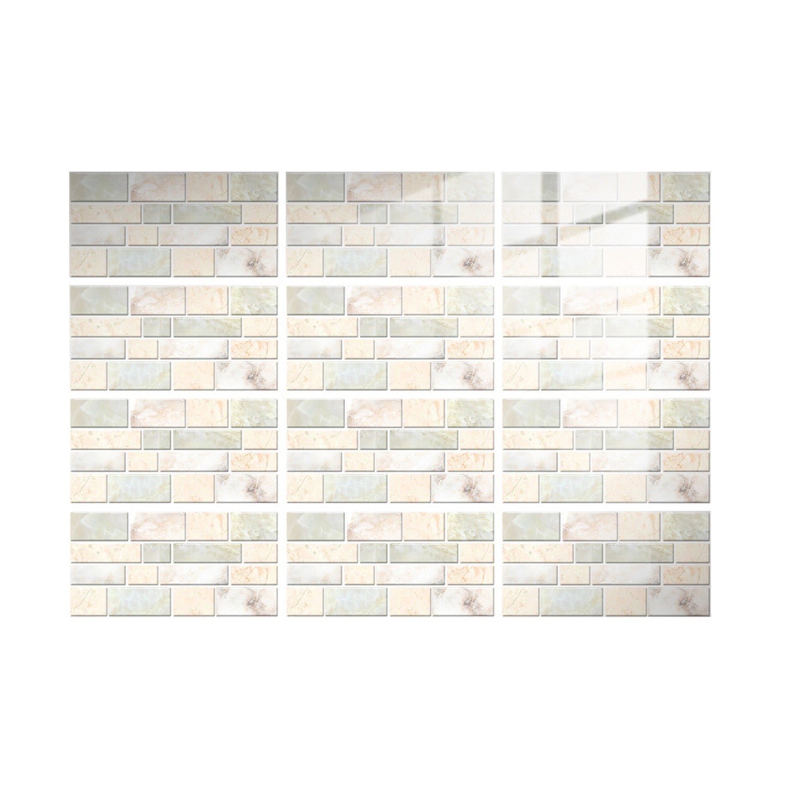 12pc Peel And Stick Ceramic Tile Paste 3D Lattice Ceramic Tile Paste ...