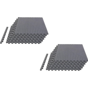 ProsourceFit Puzzle Exercise Mat, 1/2" Thick EVA Foam Interlocking ...