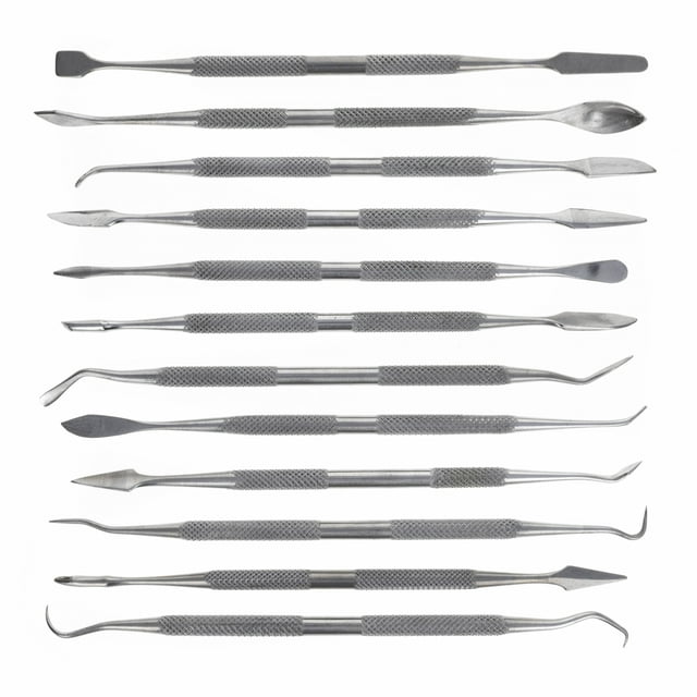 12pc Universal Tool Stainless Steel Pick & Hook Hobby Arts Double Ended ...