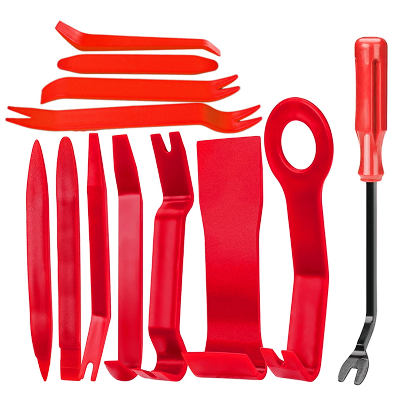 12pc Vehicle Interior Tool Set, Non-Scratch Pry Rods & Storage for Auto ...