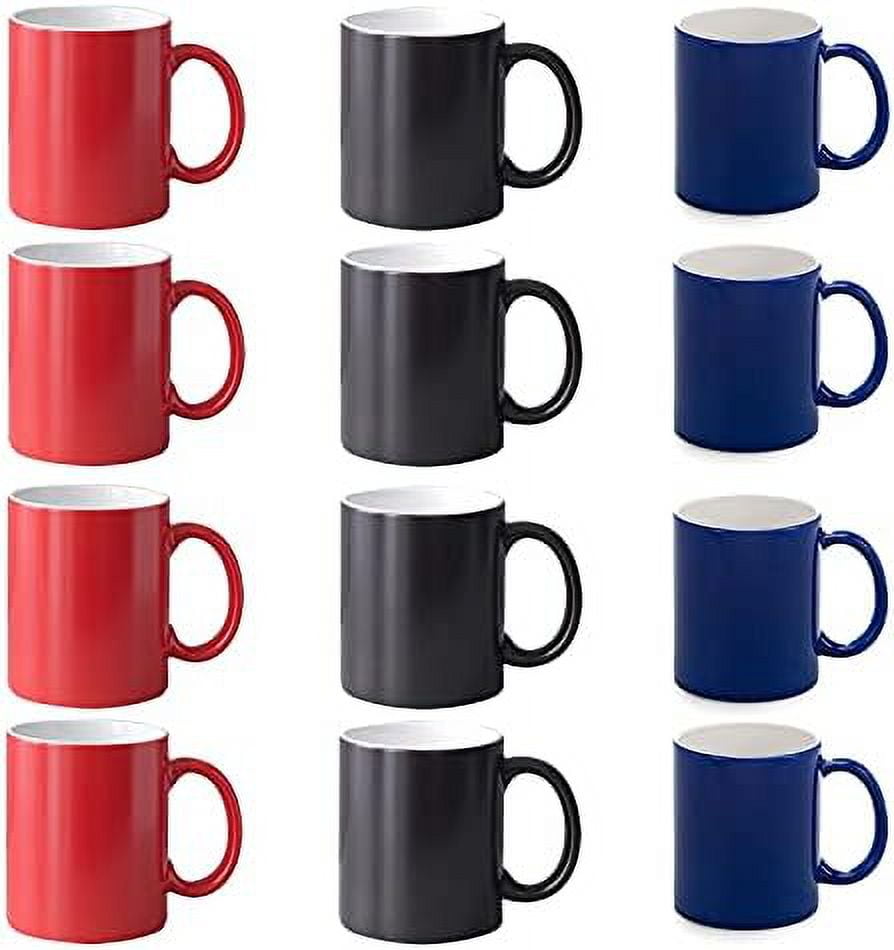 12pcs 11oz Sublimation AAA Quality Coffee Changing Color Mugs Blanks ...