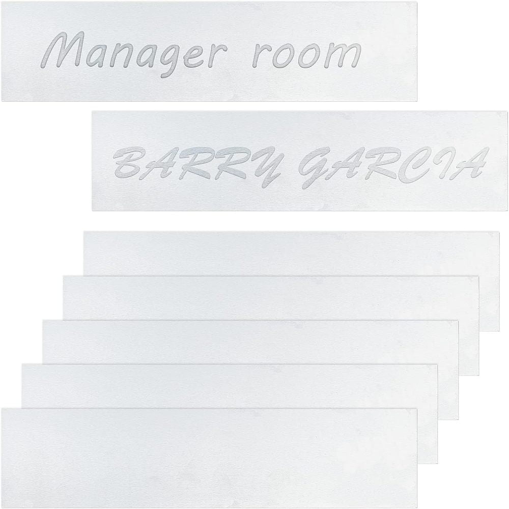 12pcs 12 pcs Aluminum Office Nameplates 8x2 Sublimation Name Plates ...