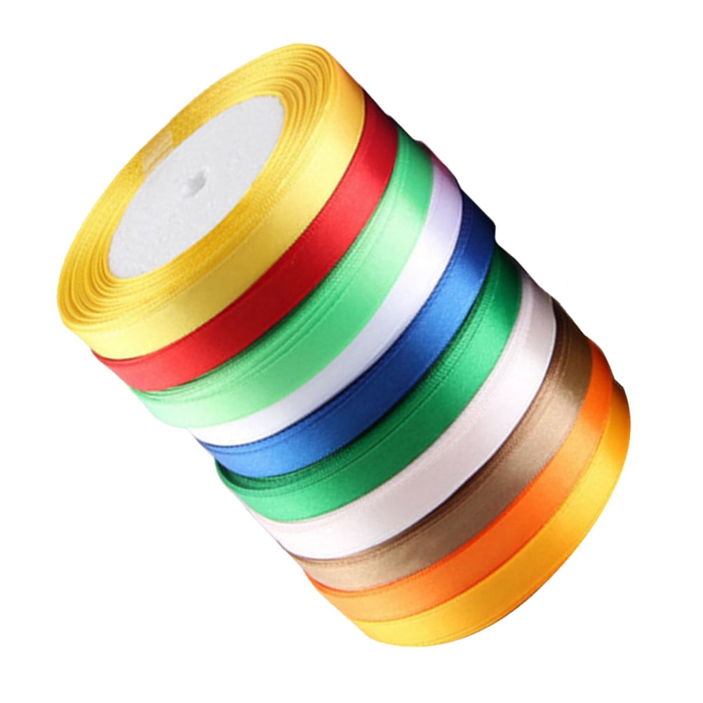 12pcs 1cm Gift Wrapping Ribbons Silk Satin Polyester Ribbons Decorative ...