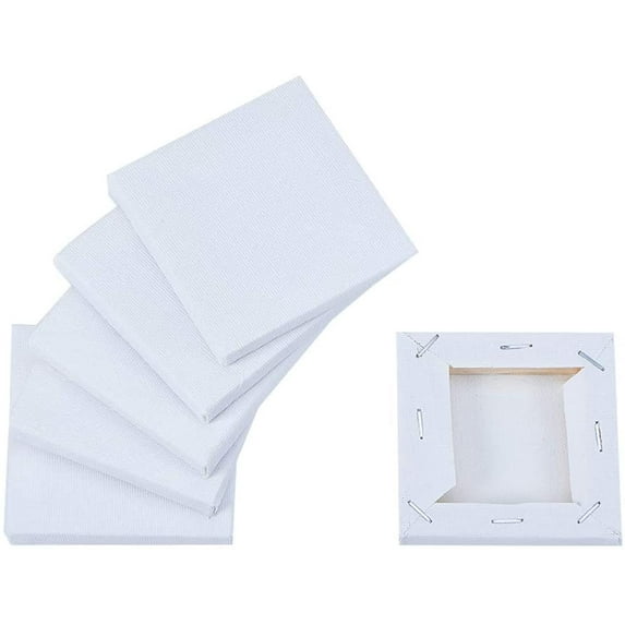 12pcs 2.8x2.8" Mini Canvas Panels Blank Square Canvas Art Canvas Panels ...